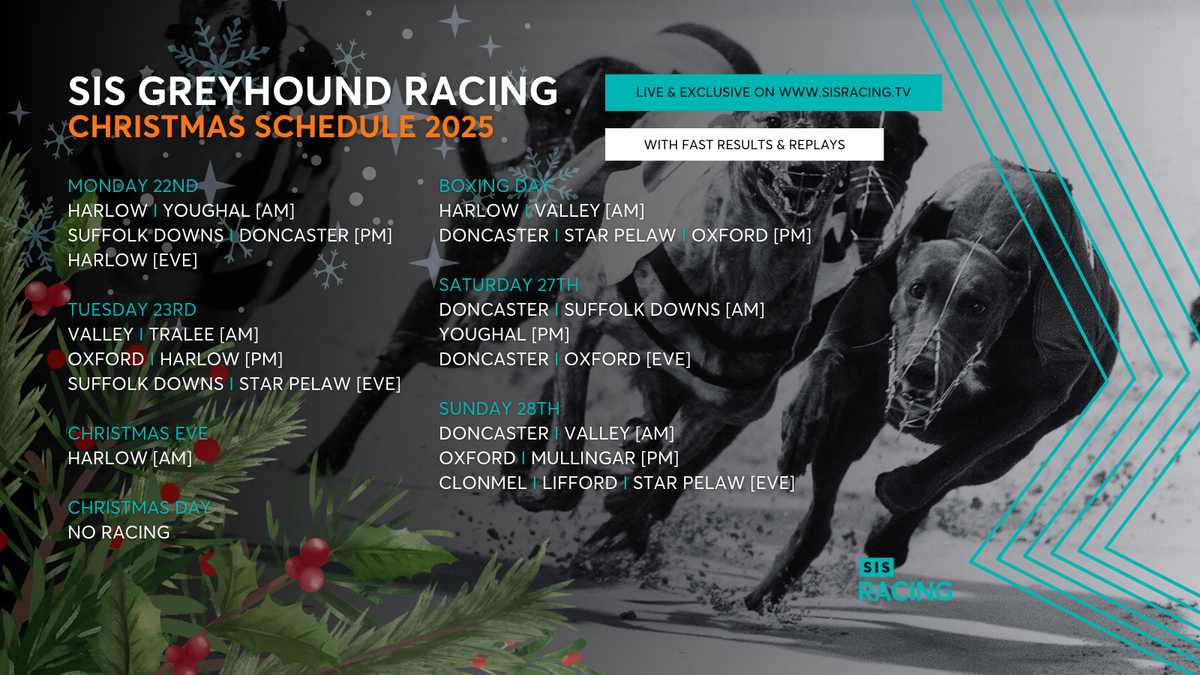 SIS schedule w/c Mon 22nd Dec, weekly stats w/e Sun 21st Dec